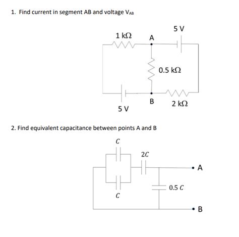 Solved Find Current In Segment Ab And Voltage Vab V Chegg