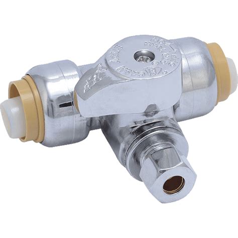 SHARKBITE Chrome Plated Tee Stop Valves Sharkbite Fittings