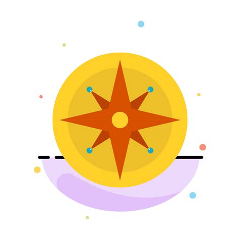Compass Location Navigation Navigator Position Abstract Flat Color Icon Template 15858420 Vector