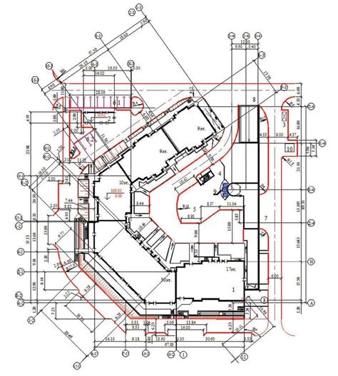 Обозначение осей на чертежах гост