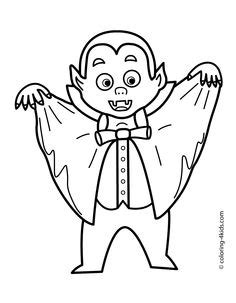 Bambino Vampiro Da Colorare Scarica Stampa O Colora Subito Online