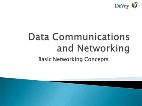 Basic Concepts Of Networking
