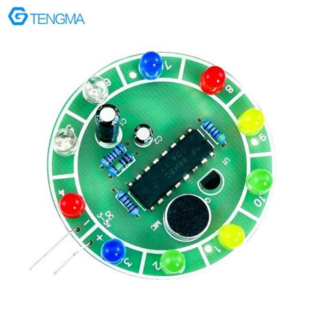Sound Control LED Water Lamp Kit Rotary Cycle Electronic Circuit Board Welding Exercise Assembly