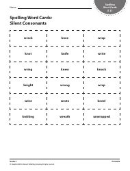 Grade 3 Spelling Word Cards Houghton Mifflin Harcourt Publishing