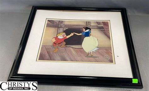Snow White And The 7 Dwarfs Cel 21x19 Christys