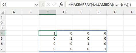 Excel Create Array Of 0 And 1s That Changes The Position Of The 1