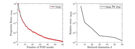 Projection Error Associated With Pod Left And A Plot Of Relative