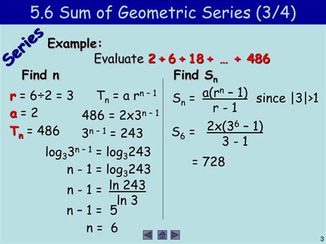 PPT Sum Of Geometric Series PowerPoint Presentation Free Download ID
