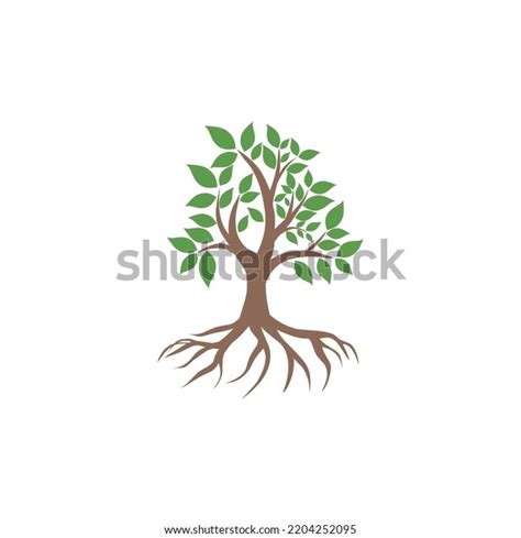 Tree Roots Icon Vector Illustration Isolated Stock Vector Royalty Free Shutterstock