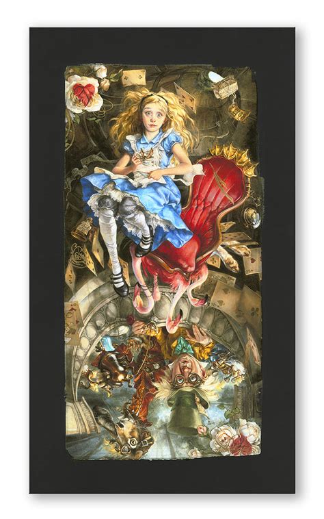 Were All Mad Here Chiarograph By Heather Edwards Cv Art And Frame