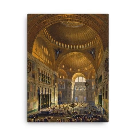 Hagia Sophia Aya Sofia Church By Gaspare Fossati Canvas Print