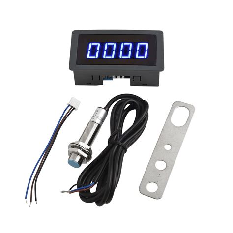 Caijiexi Digital Led Tachometer For Ac110230v Rpm Motor With Hall Proximity Switch High