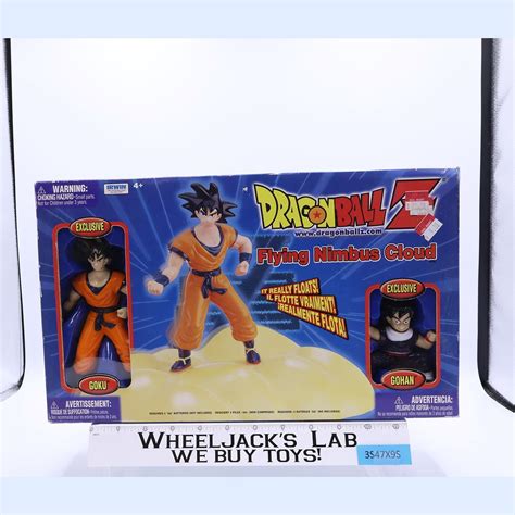 Goku Gohan Flying Nimbus Cloud Dragonball Z 2000 Irwin Toys New Sealed Wheeljacks Lab