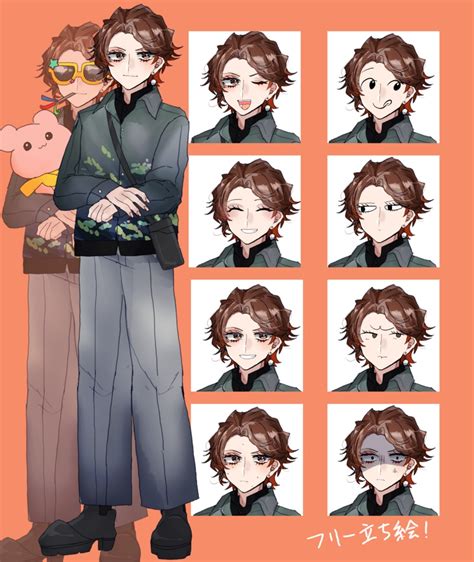 フリー立ち絵 茶髪男子 カルヴォネラ Booth