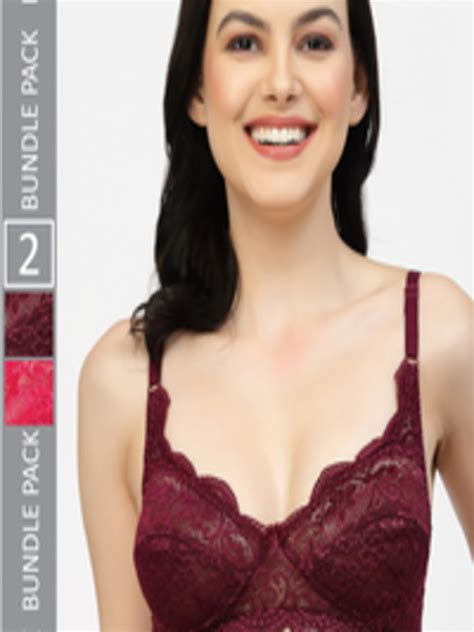 Buy Floret Pack Of 2 Medium Coverage Lace Bras Bra For Women 23275932