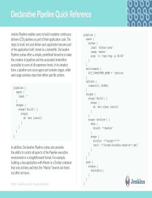 Fillable Online Declarative Pipeline Quick Reference Fax Email Print PdfFiller