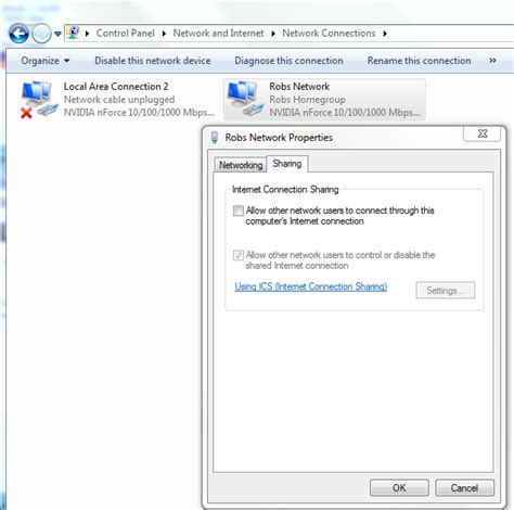 Problems With Ics On A Windows 7xp Network Windows 7 Forums