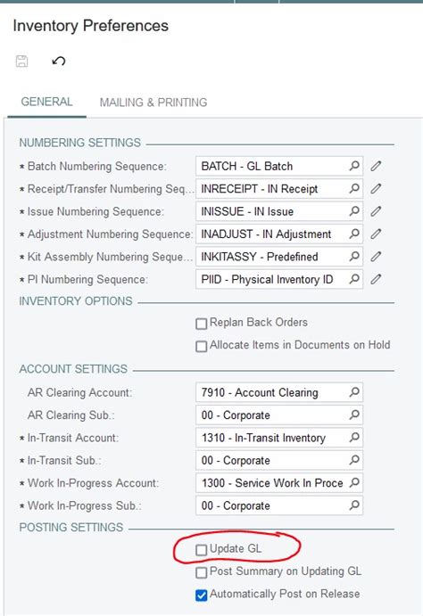No Journal Batch Upon Posting Of Inventory Transaction Community