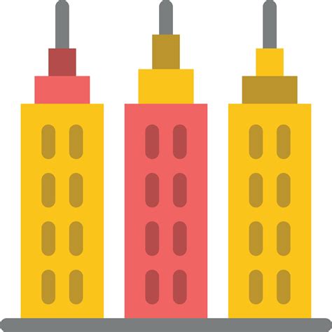 Building Construction Tower Flat Color Icon Vector Icon Banner Template 15502384 Vector Art At