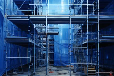 Premium Ai Image Arafed Building With Scaffolding And Scaffolding On