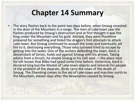 Ppt The Hobbit Chapter Summaries Powerpoint Presentation Free Download Id 2748297