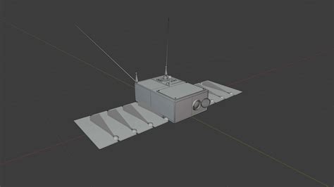 Cube Satellite 3d Model By Bsw2142