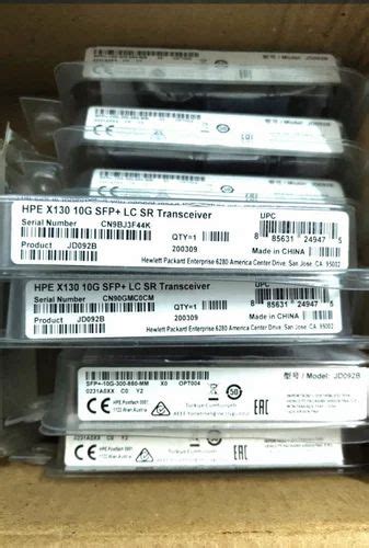 Fiber Sfp Fiber Optic Transceiver Hpe X130 10g Sfp Lc Sr Transceiver Manufacturer From