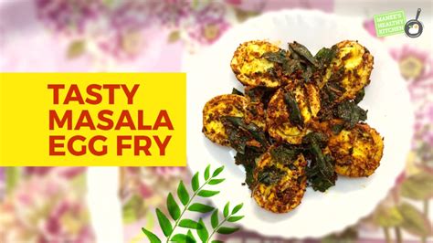 Masala Egg Fry Youtube