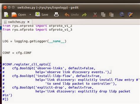 Metalcode Set Ryu Controller With Web Gui And Custom Mininet Topology