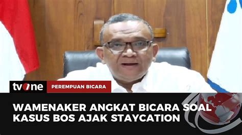 Wamenaker Menghimbau Untuk Segera Melapor Jika Ada Atasan Yang Semena Mena Perempuan Bicara