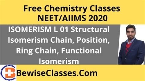 ISOMERISM L Structural Isomerism Chain Position Ring Chain Functional Isomerism Cl