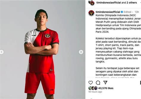 Didit Hediprasetyo Desain Jersey Merah Putih Tim Indonesia Untuk Atlet
