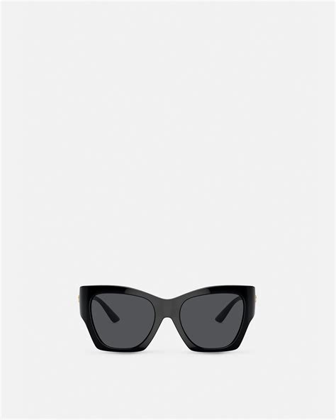 Medusa Runway Squared Sunglasses Black Versace Us