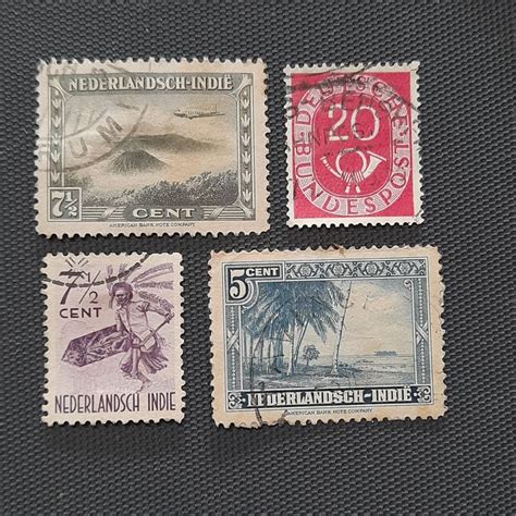 Postage Stamp Set Original Netherlands Dutch East Indie Postage