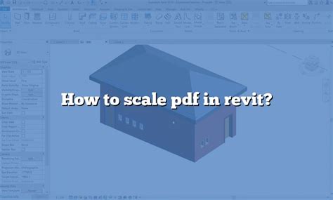 How To Scale Pdf In Revit CADdikt
