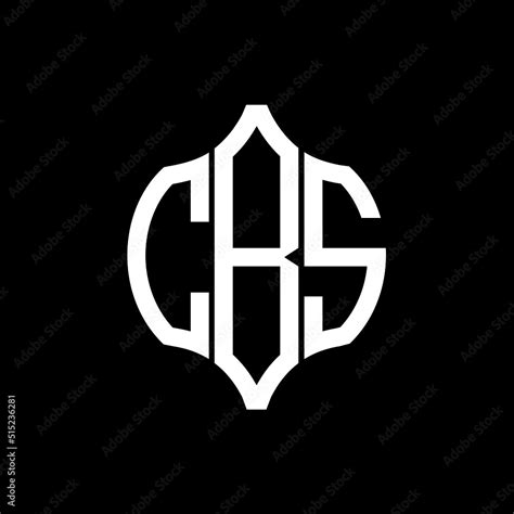 Cbs Letter Logo Cbs Best Black Background Vector Image Cbs Monogram