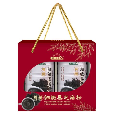 國軍福利站網路商店 統一生機有機細緻黑芝麻粉2入禮盒