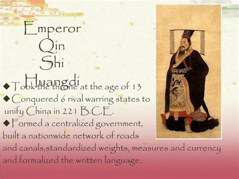 Qin Shi Huangdi Accomplishments