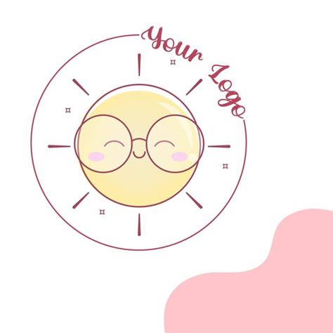 Premium Vector Logo Cute Sun Vector