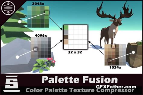 Unity Asset Palette Fusion Texture Color Palette Optimizer And Compressor V10 Gfxfather