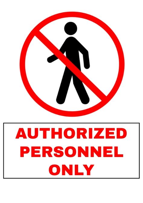 No Entry Staff Only Sign