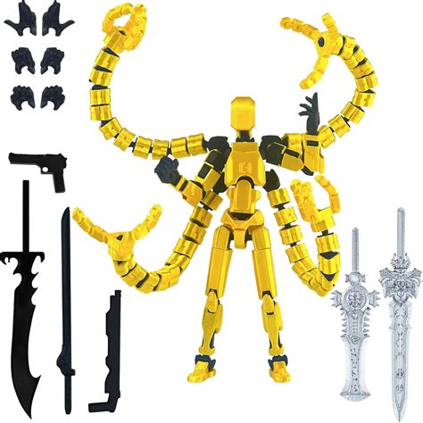 T13 Titan 13 Dummy Figure T13 Robot Action Figure Multi Jointed