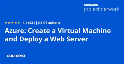 azure create a virtual machine and deploy a web server coursya