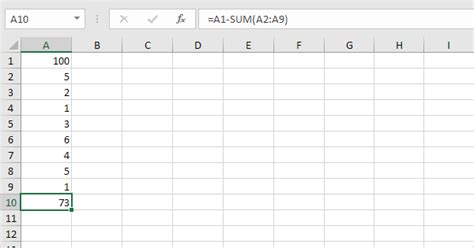subtract in excel step by step tutorial