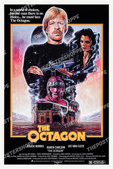 The Octagon 1980 11x17 Movie Film Poster Chuck Norris Karen Carlson Etsy