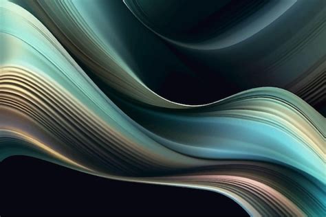 Premium Vector Metallic Abstract Wavy Liquid Background Layout Design Tech Innovation