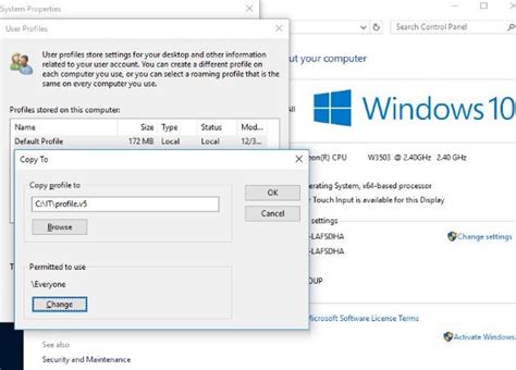 W10 Au Update V6 Roaming Profile Rsysadmin