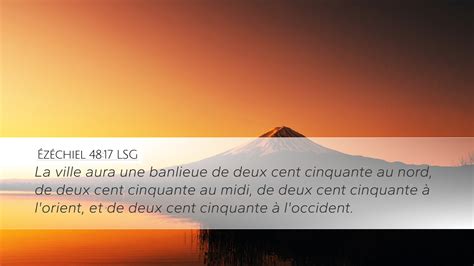 Ézéchiel 48 17 LSG Desktop Wallpaper La ville aura une banlieue de