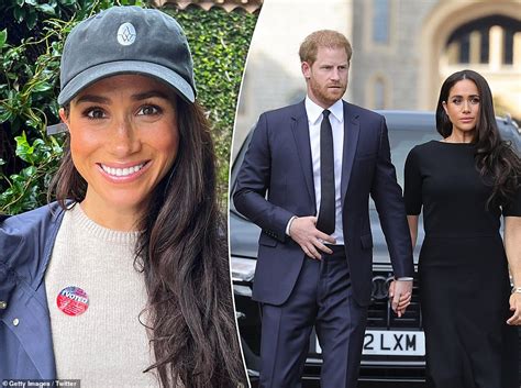 Meghan Markle Proudly Shows Off I Voted Sticker In Midterm Elections