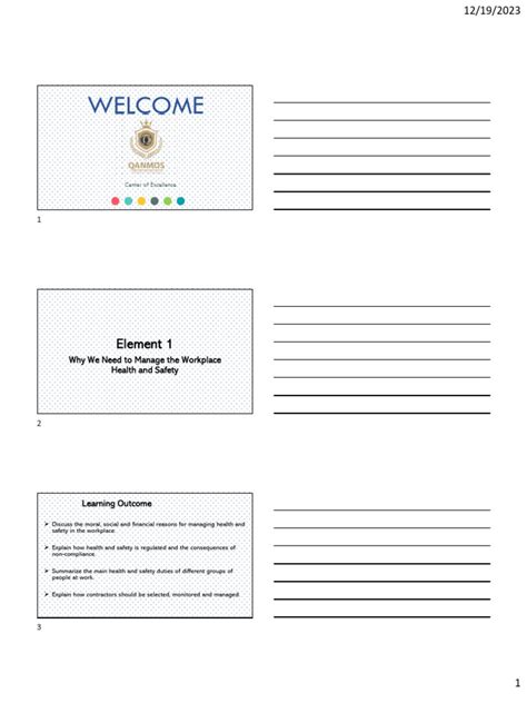 Chapter 01 Slides Pdf Occupational Safety And Health Employment